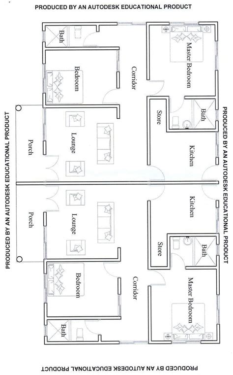 The Floor Plan For An Apartment With Two Separate Rooms And One Living