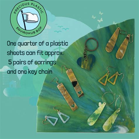 Recycled Plastic Sheet For Diy Jewellery Ocean Sun Envirohub Bay Of