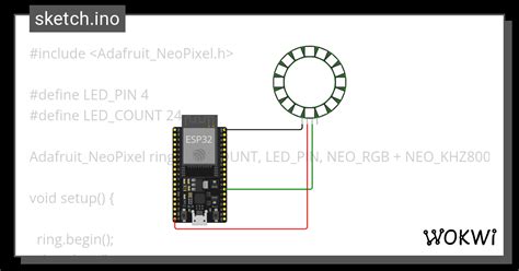 Esp32 Anillo Led Base Wokwi Esp32 Stm32 Arduino Simulator