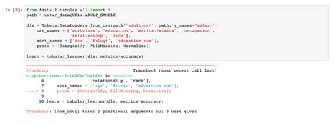 fast book 01 intro error tabular learner fastai dev fast ai course