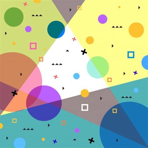 기하학적 추상 배경 화려한 플랫 디자인 Ai Eps Uidownload