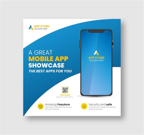 Premium Vector Mobile App Promotion Social Media Banner Instagram