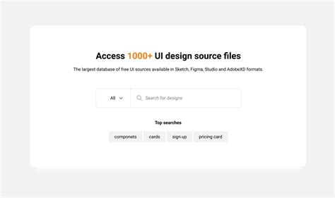 Search Header Ui Design Figma Figma Ui Design App Template