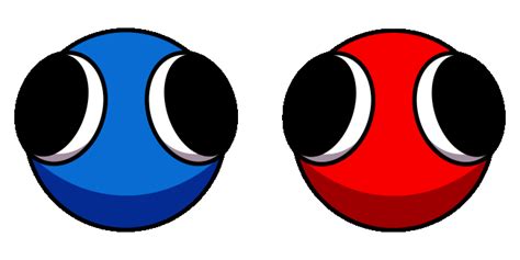 Rainbow Friends Blue And Red Lookies Animated Cursor Sweezy
