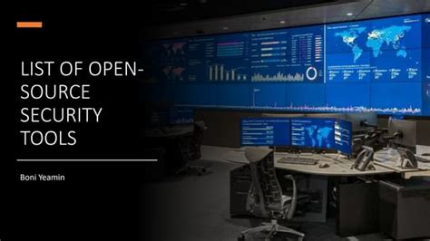 Open Source Cybersecurity Tools Pptx