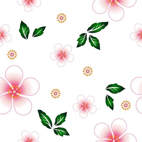 Premium Vector Seamless Floral Background Repeat Many Times
