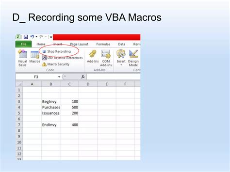 Introduction To Excel Vbamacros Pptx It And Internet Support Internet