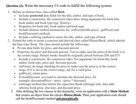 solved question 3 write the necessary c code to fulfill