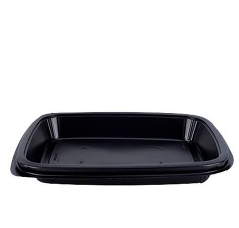 Plato Rectangular Negro Sin Divisiones Maesttro X 50 2