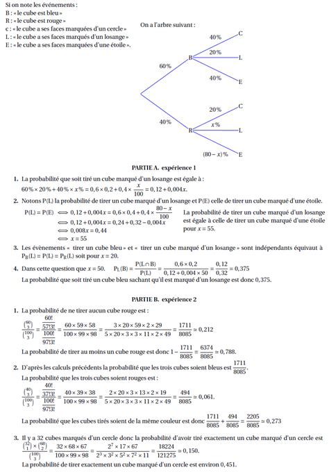 Correction Les Maths En Terminale S