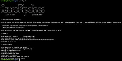 azure devops agent on linux 安裝流程說明 install linux agent