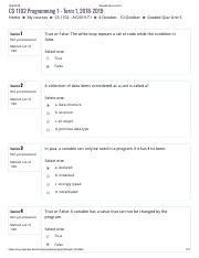Graded Quiz Unit Pdf Graded Quiz Unit CS Programming Term