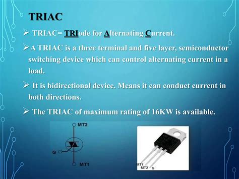 Triac And Diac Pptx
