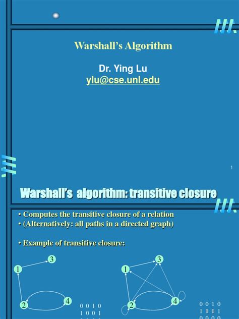 Warshalls Floyds Algorithm Pdf Theoretical Computer Science