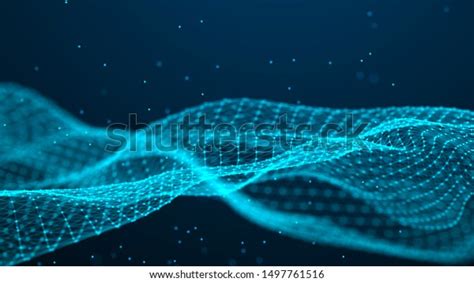 Abstract Network Connection Data Technology Illustration Stock