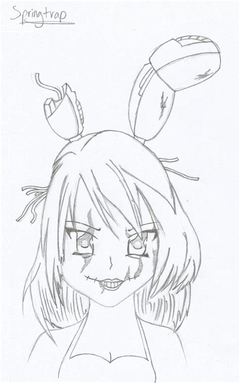 Springtrap Drawing At GetDrawings Free Download