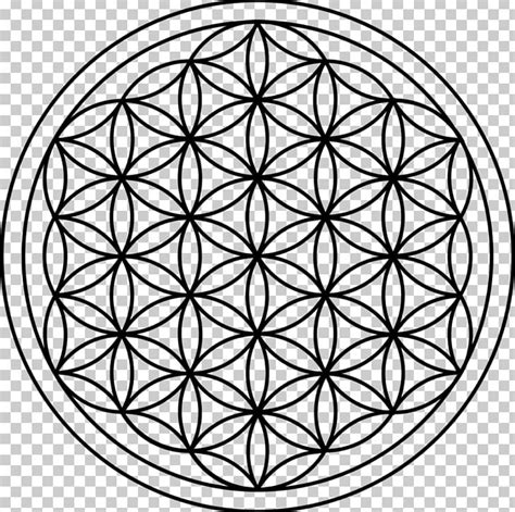 Sacred Geometry Overlapping Circles Grid Metatron S Cube PNG Clipart