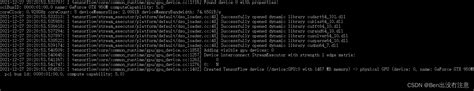 Tensorflow Gpu无法调用gpu的解决办法tensorflow 无法调用你的gpu的资源 Csdn博客
