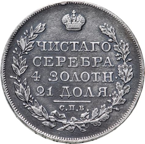 Монета Александра I 1 рубль 1824 СПБ-ПД, Биткин №138 стоимостью 33912 руб.