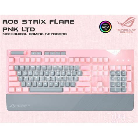 B N Ph M C Asus Rog Strix Flare Pink Edition I B N Ph M M U H Ng X M I S Dung Switch Cherry