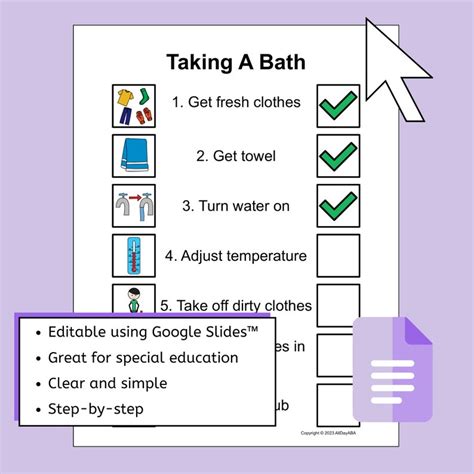 Taking A Bath Editable Task Analysis Bathing Visuals And Data Sheet For Aba And Autism Etsy Taking A Bath Editable Task Analysis Bathing Visuals And Data Sheet For Aba And Autism Etsy