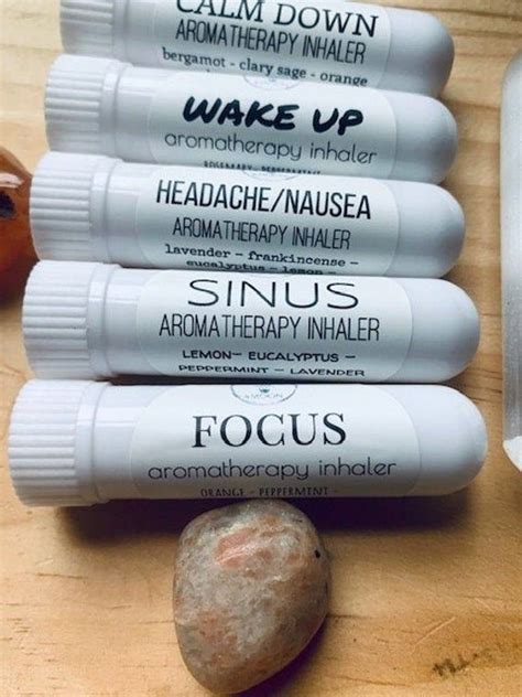 Nasal Aromatherapy Inhaler Set Natural Remedy For Headache And Sinus