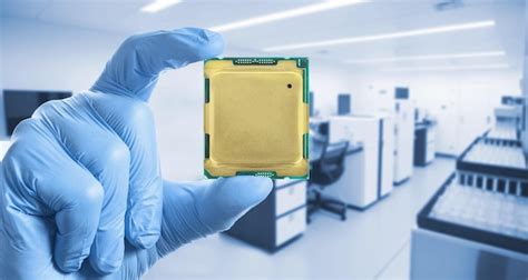 Premium Photo Laboratory Scientist Holds A Modern Microprocessor Chip In Hand Scientific