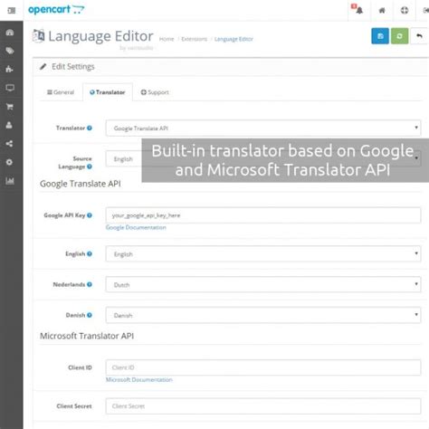 Opencart Language Editor