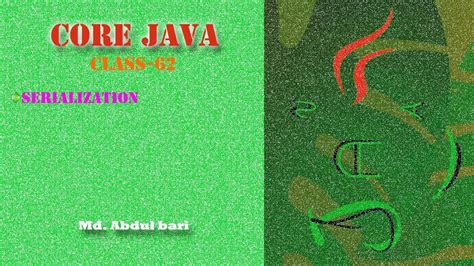 core java bangla tutorial serialization class 62 youtube