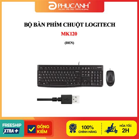 Logitech Mk120 Keyboard Mouse Set Black Shopee Malaysia