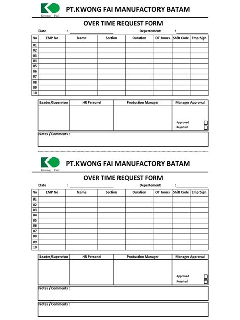 Ot Form Pdf