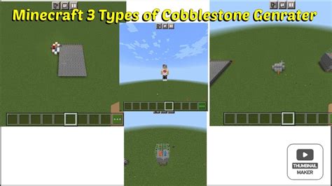 Making Three Types Of Cobblestone Stone Genrater YouTube