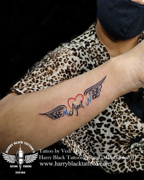 Name Tattoos With Wings