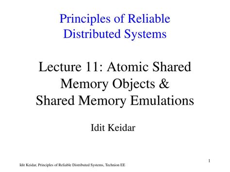 Ppt Idit Keidar Powerpoint Presentation Free Download Id4367040