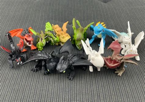 12x How To Train Your Dragon Light Night Fury Toothless Action Figures