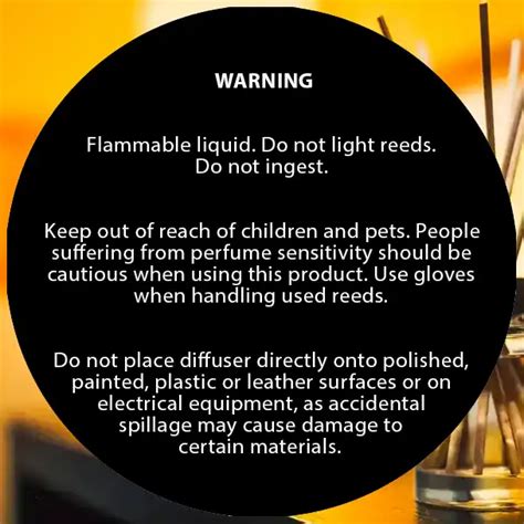 Warning Labels For Reed Diffusers A Comprehensive Guide