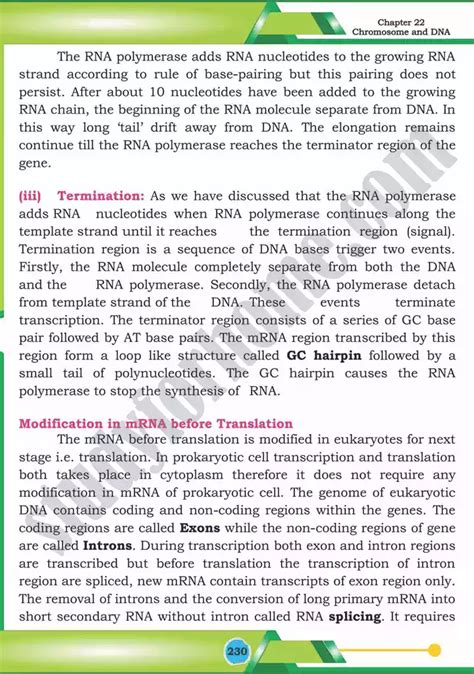 Chromosome And DNA Chapter Biology Th Text Book