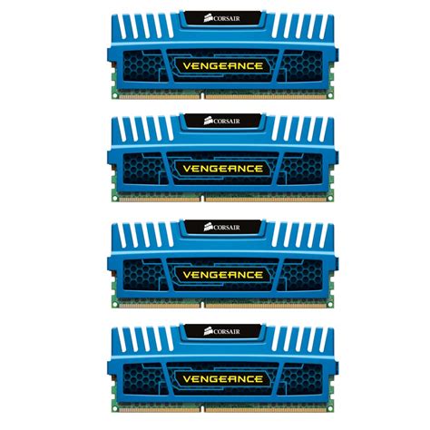 Corsair 16 Gb 4x4gb Ddr3 1600 Vengeance Blue Cmz16gx3m4a1600c9b