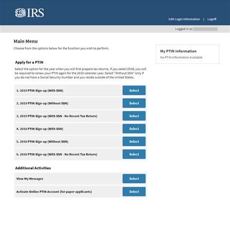 Ptin Application How To Guide