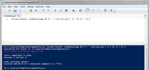 new feature in pester 3 0 code coverage metrics