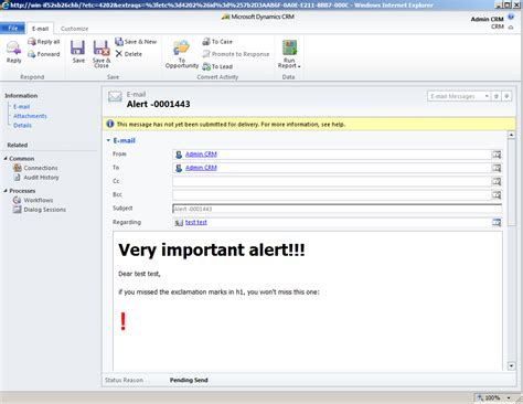 Stunning Rich Html E Mails With Dynamics Crm 2011 Episode Ii