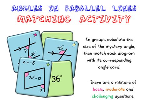 angles parallel lines by round up teaching resources