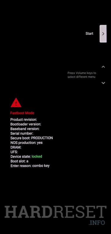 Fastboot Mode GOOGLE Pixel A