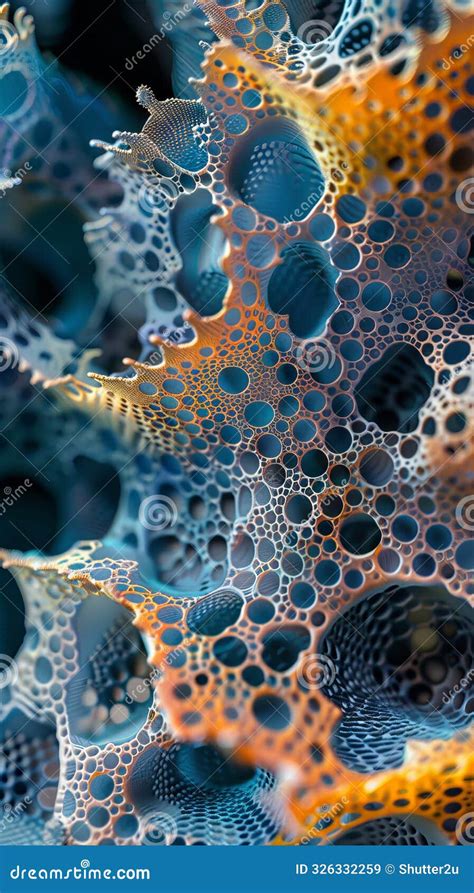 A Microscopic View Of Nanoscale Materials Showcasing Their Intricate