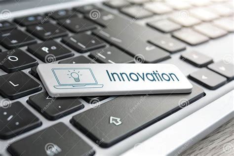 Innovation In Business Computer Keyboard And Technology Stock
