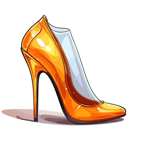 Premium Vector High Heel Shoe Vector On White Background