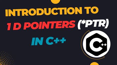 Introduction To Single Pointer D Pointer In C YouTube