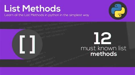 Python Lists Tips 12 Must Known List Method In Python