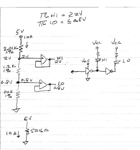 Led TTL Logic Level How NOT Gate Checks Logic Level Electrical Engineering Stack Exchange