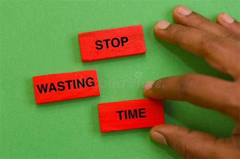 Stop Wasting Time Stock Image Image Of Business Fingers 330022037